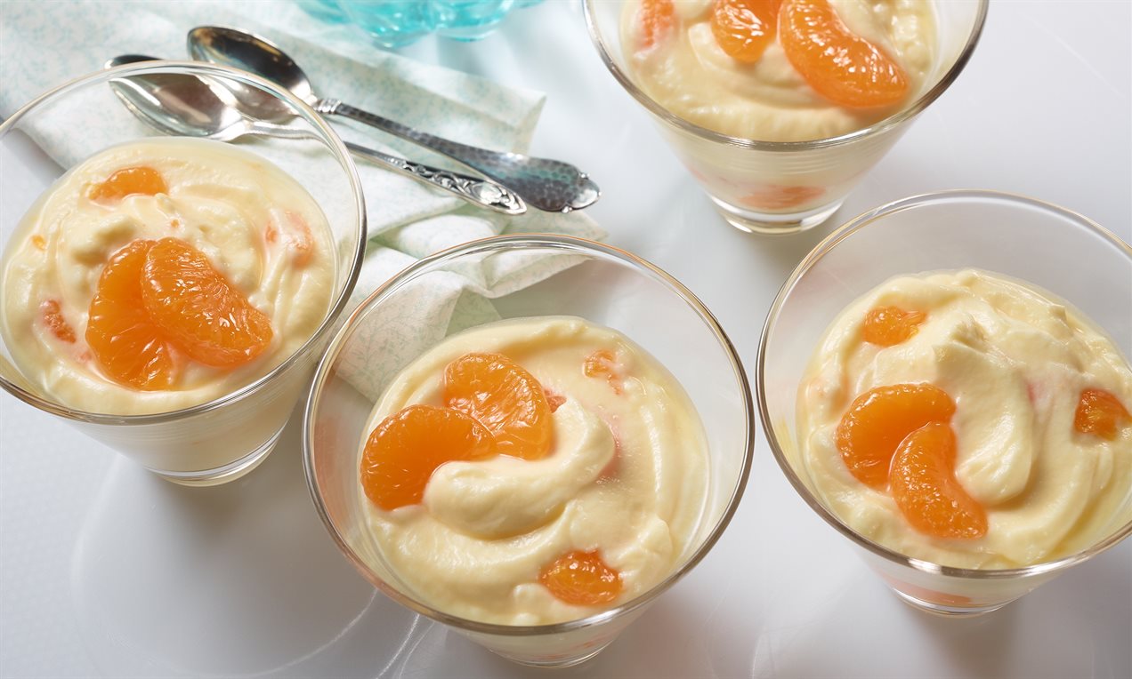 Kremasti puding s jogurtom i mandarinama Recept | Dr. Oetker