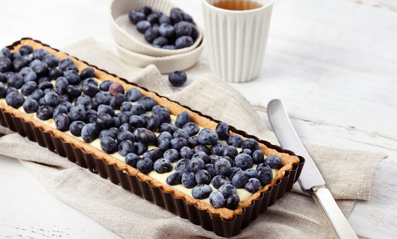 Tart od pudinga i borovnica Recept | Dr. Oetker